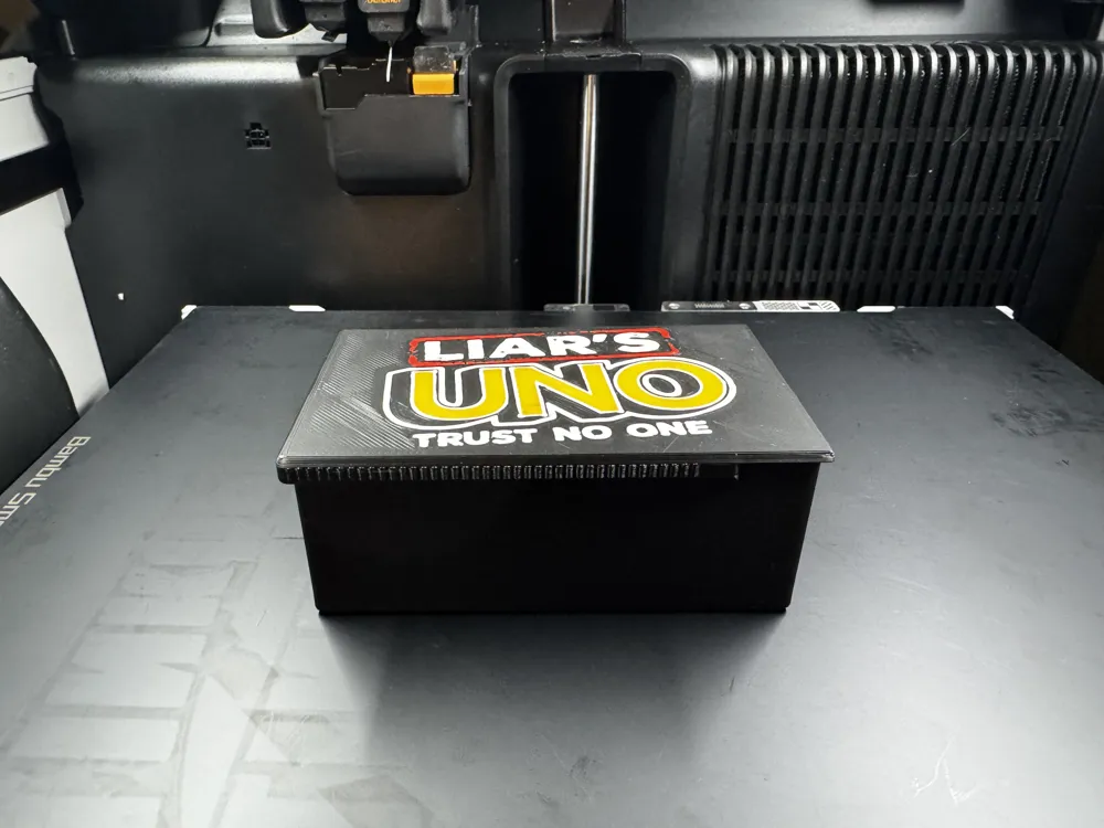 Liar's UNO box with snapping slide-lid - Free 3D Print Model - MakerWorld