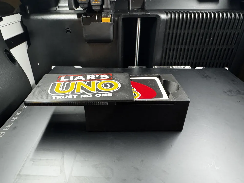 Liar's UNO box with snapping slide-lid - Free 3D Print Model - MakerWorld