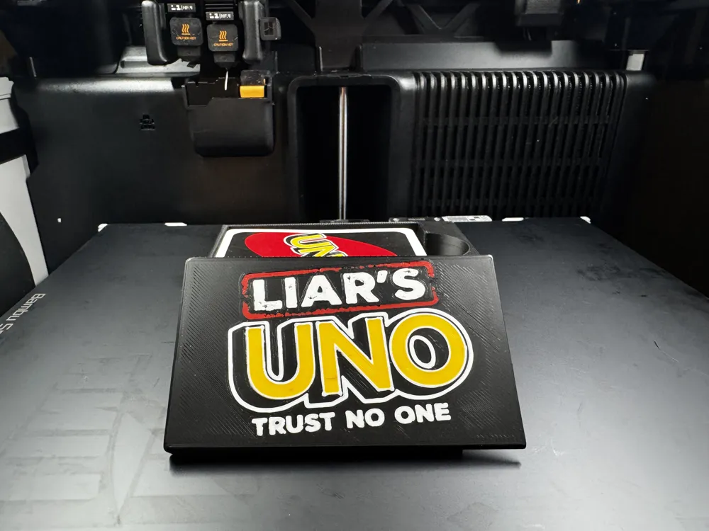 Liar's UNO box with snapping slide-lid - Free 3D Print Model - MakerWorld