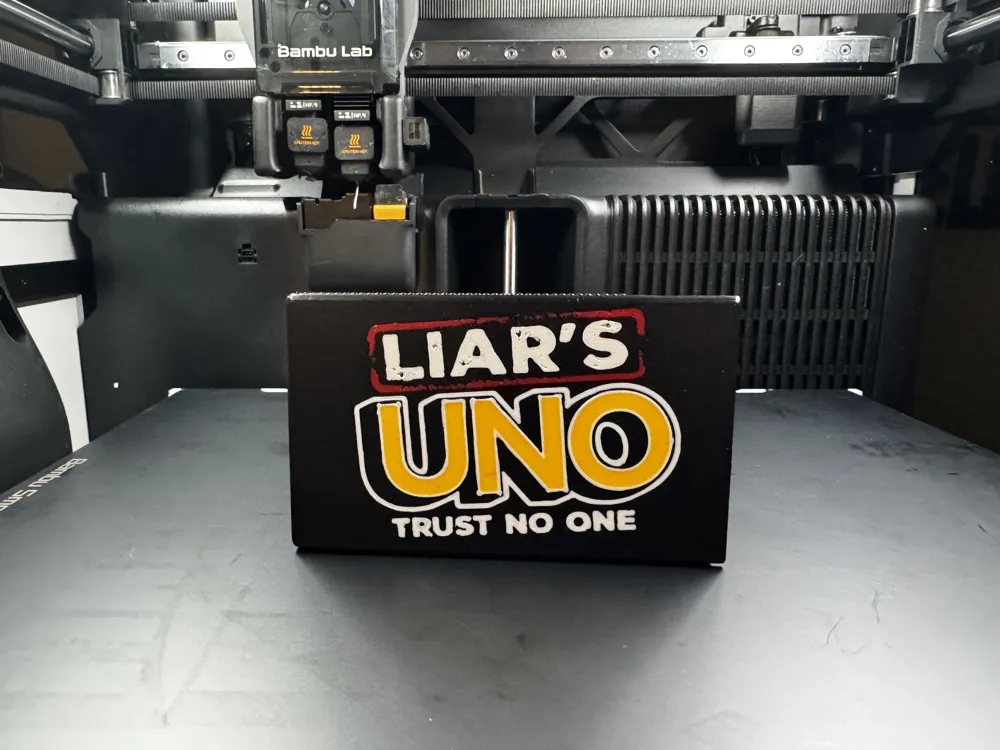 Liar's UNO box with snapping slide-lid - Free 3D Print Model - MakerWorld