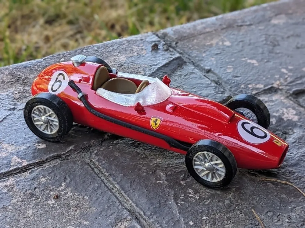 1958 Ferrari 246 F1 (Pinewood Derby Car Shell) - Free 3D Print Model ...