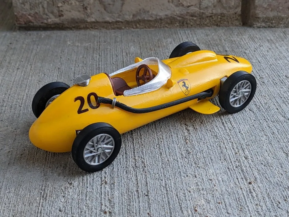 1958 Ferrari 246 F1 (Pinewood Derby Car Shell) - Free 3D Print Model ...