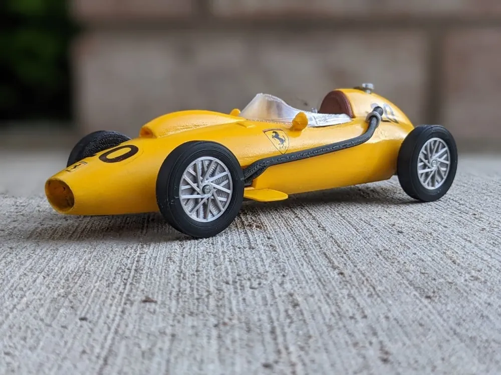 1958 Ferrari 246 F1 (Pinewood Derby Car Shell) - Free 3D Print Model ...
