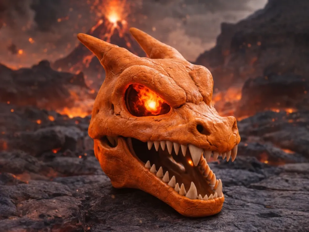 Charizard skull - Free 3D Print Model - MakerWorld