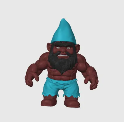 Garden Gnome (Ripped) by NakedMoleRat MakerWorld: Download Free 3D Models