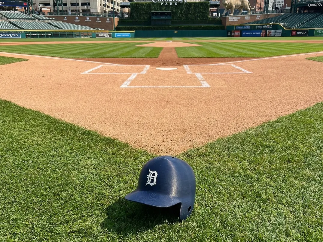 Miniature Detroit Tigers Batting Helmet - Free 3D Print Model - MakerWorld