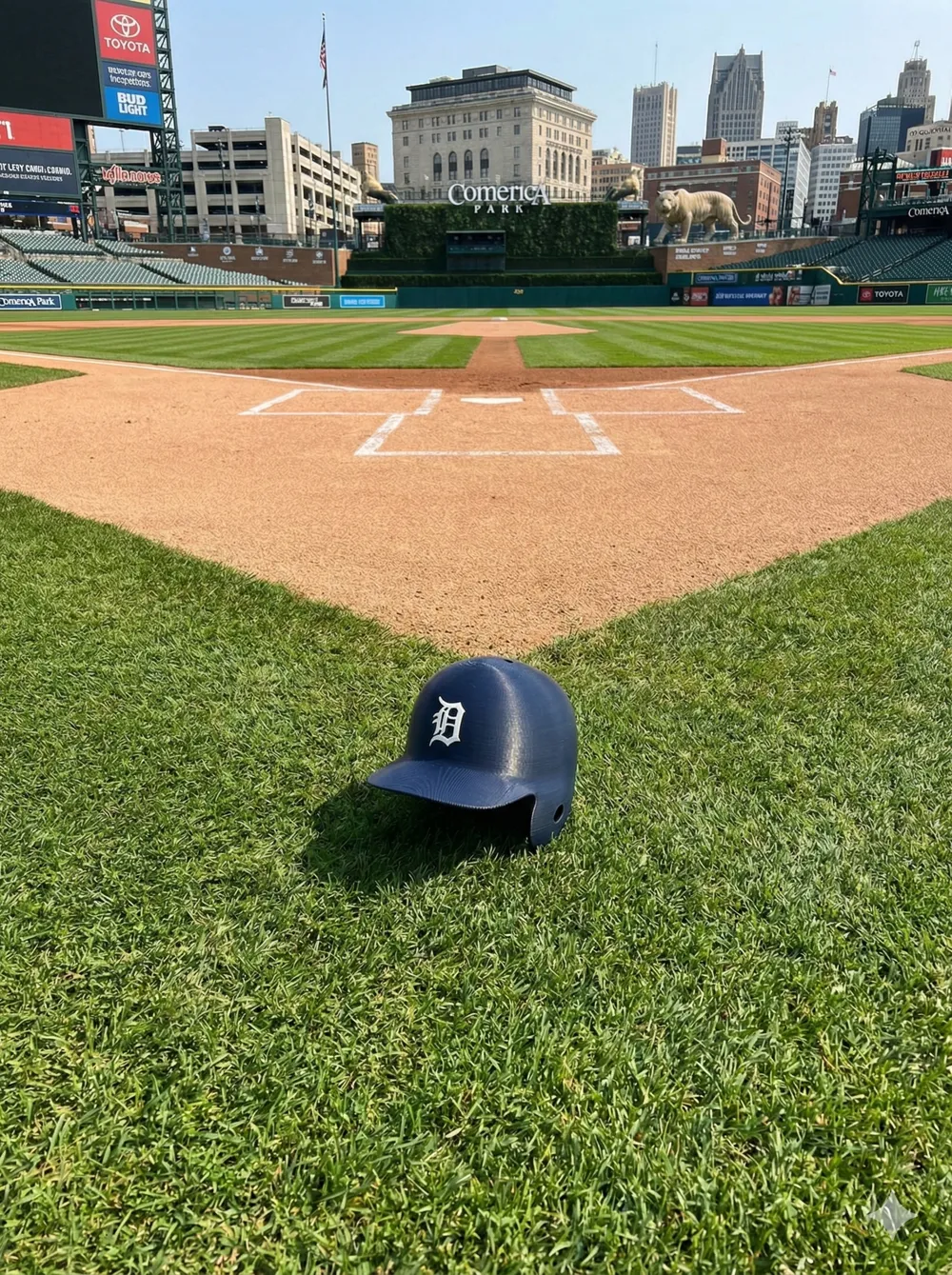 Miniature Detroit Tigers Batting Helmet - Free 3D Print Model - MakerWorld