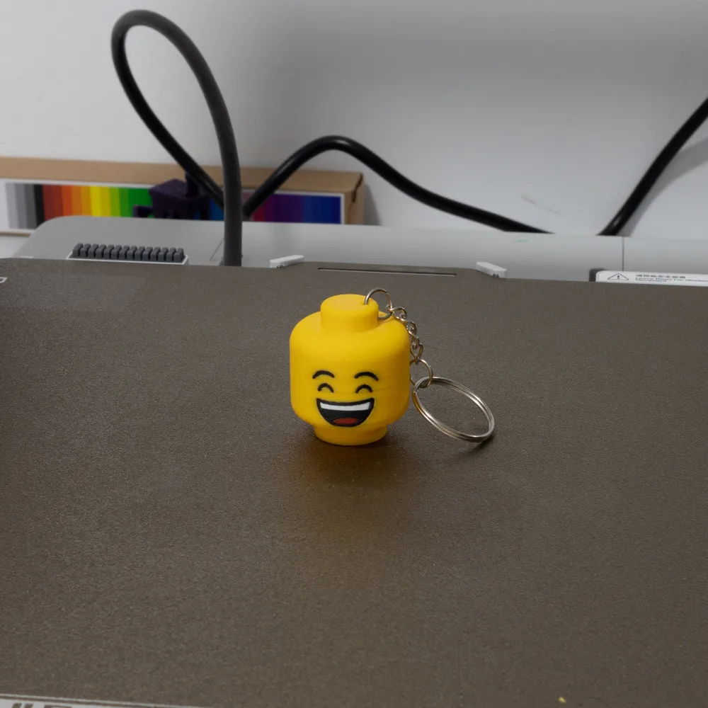 Lego Head Keychain - 4 colors by WildWolf_3D - MakerWorld
