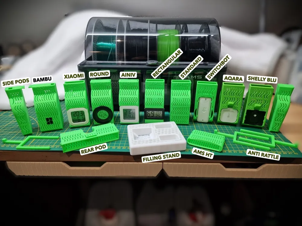 AMS 2 PRO DRY PODS H2D with funnel (XIAOMI,AQARA) - Free 3D Print Model ...