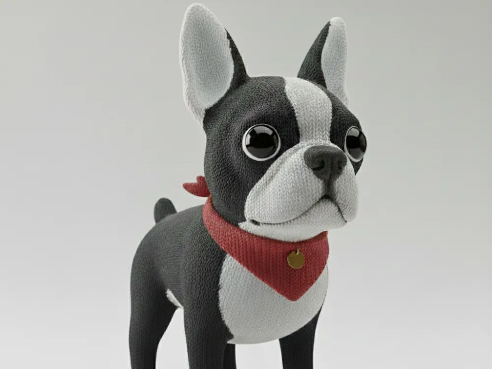 boston terrier - Modelo de impresión 3D gratuito - MakerWorld
