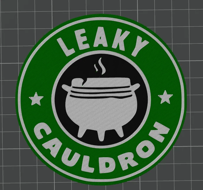 Leaky Cauldron coaster by svest1466 - MakerWorld