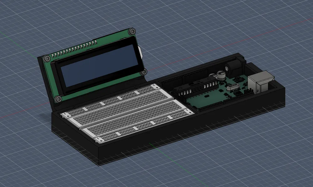 Arduino Uno und Halb-Steckbrett-Halterung mit Bildschirm – Kostenloses ...