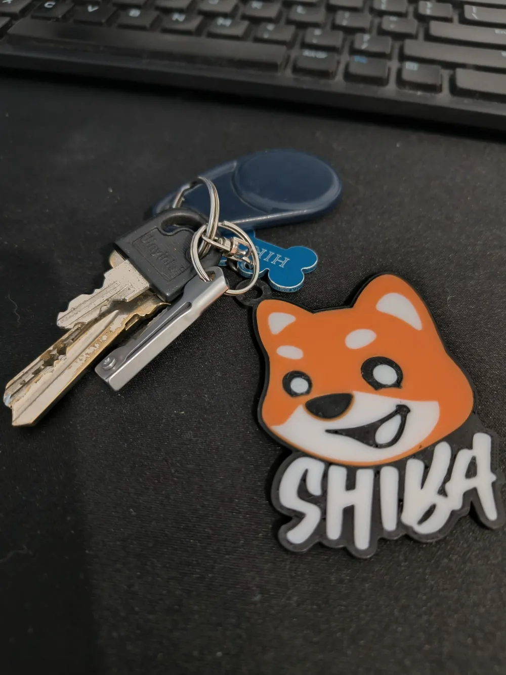 Shiba inu keychain by mariusc - MakerWorld