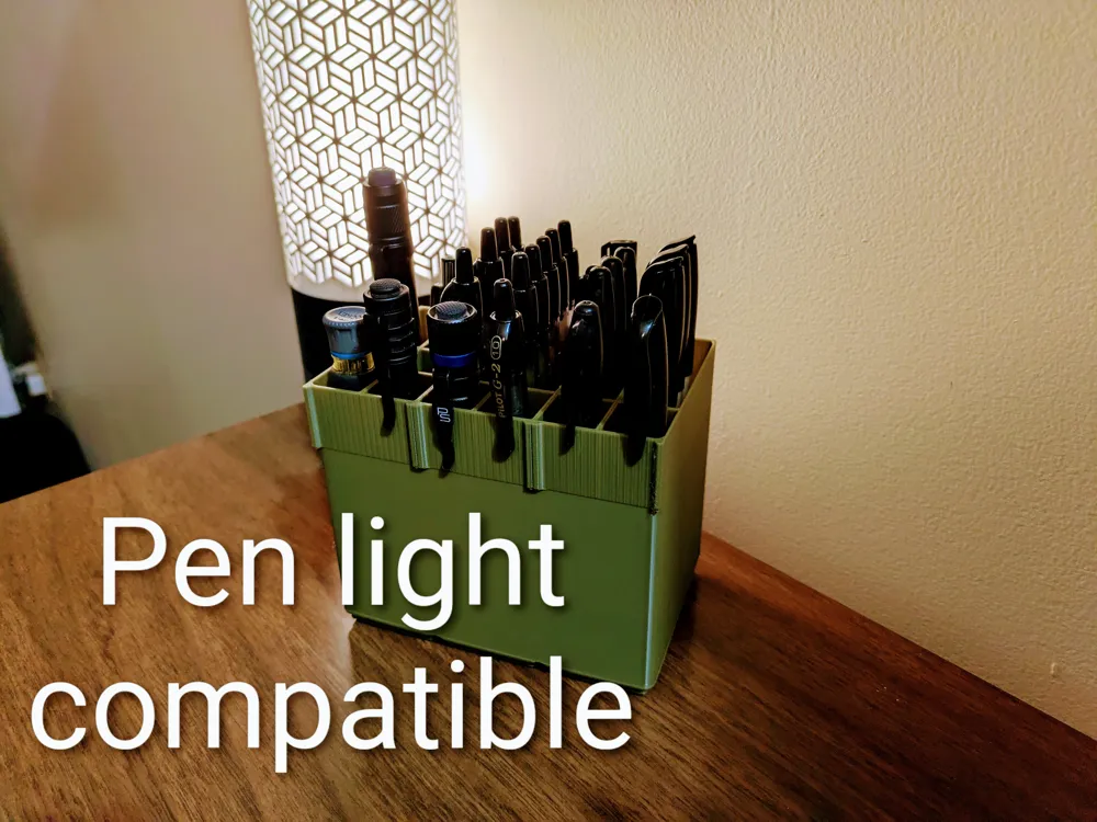 Gridfinity Large Fancy Pen Organizer – Modular EDC - Free 3D Print ...