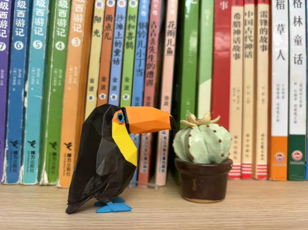 Low-poly white model toucan by MoonMyth MakerWorld: Download Free 3D Models