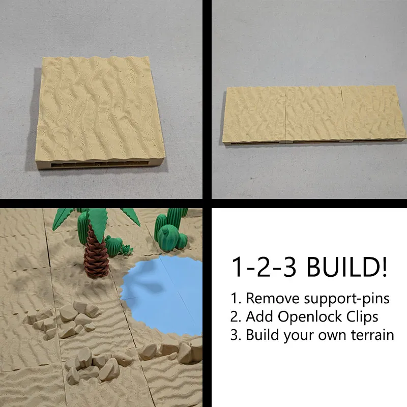 Sand tile (OpenLOCK system) - Free 3D Print Model - MakerWorld