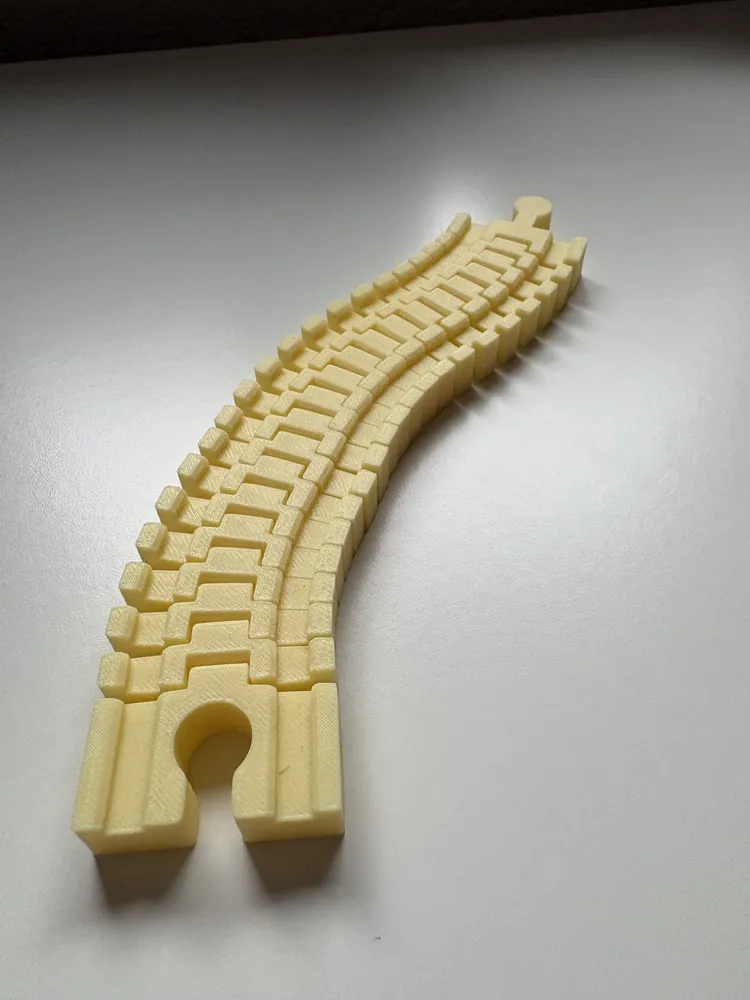 Brio Flexible Train Track – Curved Rail Segment - Free 3D Print Model ...