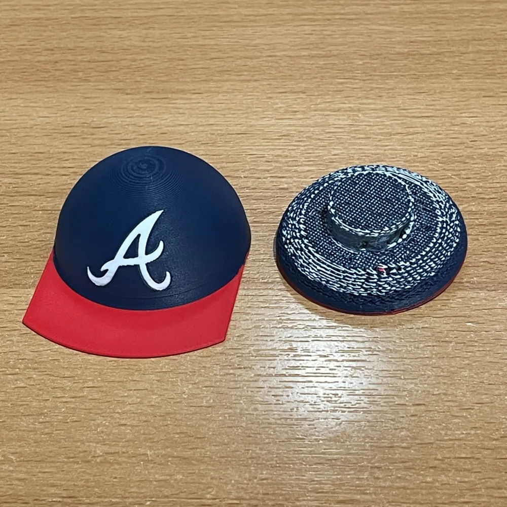 Base Cap for MLB Brick Man Atlanta Braves (500%) - Free 3D Print Model ...