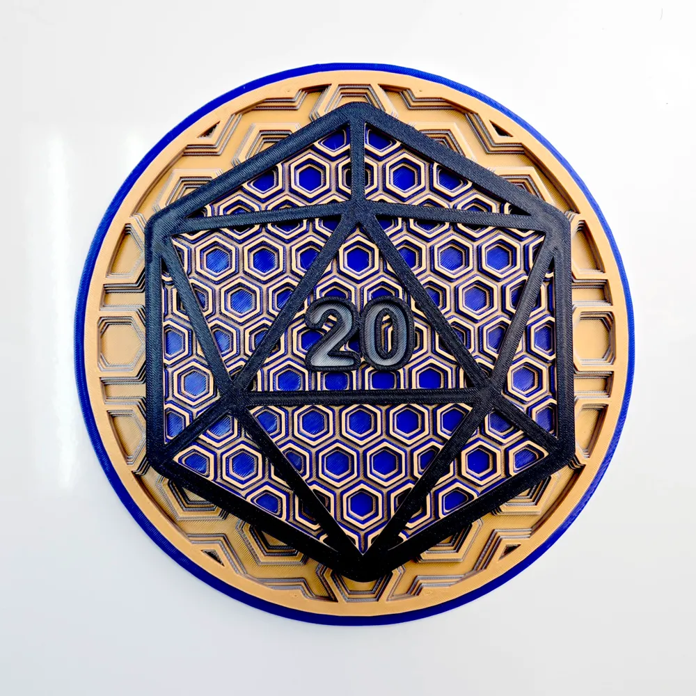 D20 Dimensional Mosaic by w3r3wolv3s MakerWorld: Download Free 3D Models