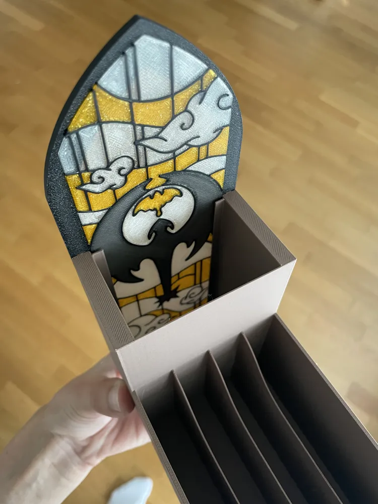 Gothic Window Book Nook + Stained Glass & Storage - Free 3D Print Model ...