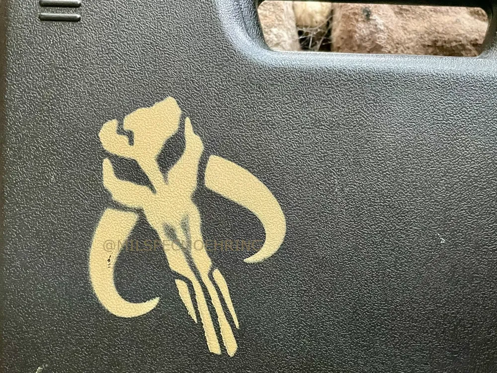 Star Wars Mandalorian Mythosaur Stencil - Free 3D Print Model - MakerWorld