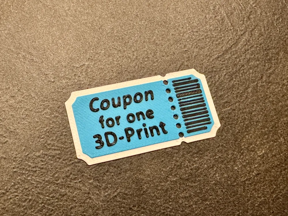 Coupon for one 3D-Print by PaulBPunkt MakerWorld: Download Free 3D Models