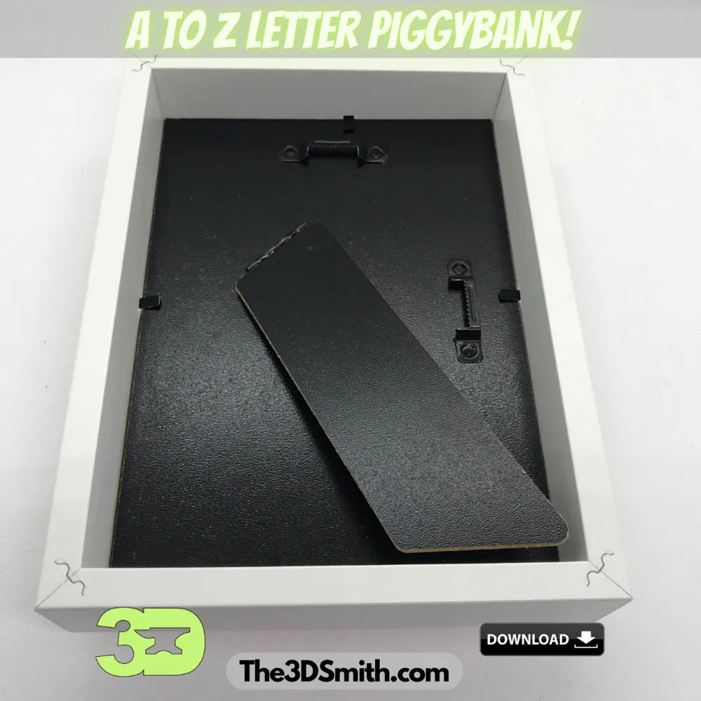 A to Z Letters PiggyFrame (Alphabet Piggybank) by The 3D Smith - MakerWorld