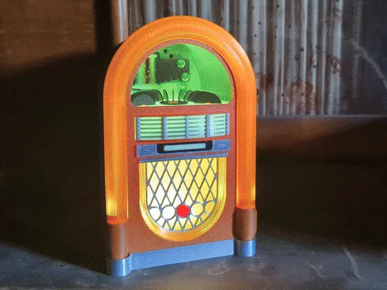 Jukebox - Night Light and Music Box - Free 3D Print Model - MakerWorld