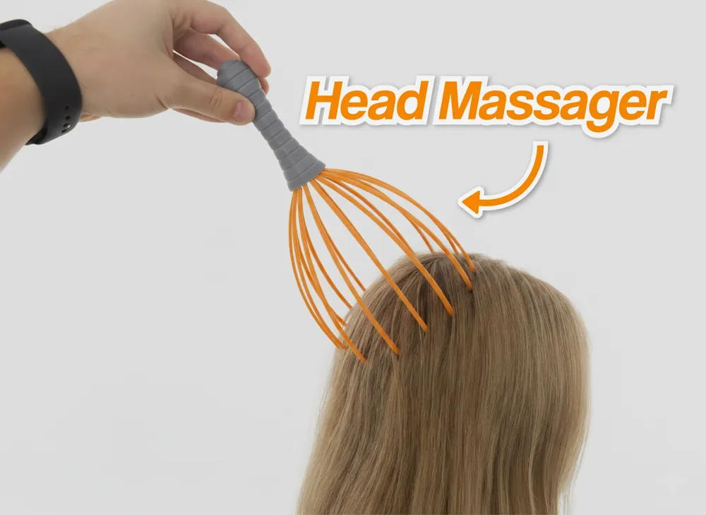 Head Massager / Head Scratcher - Free 3D Print Model - MakerWorld