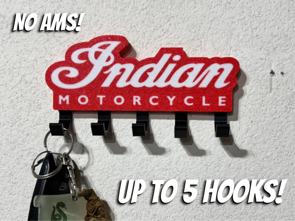 Indian Motorcycle Key Hanger | No AMS by Sulena 3D Design MakerWorld ...