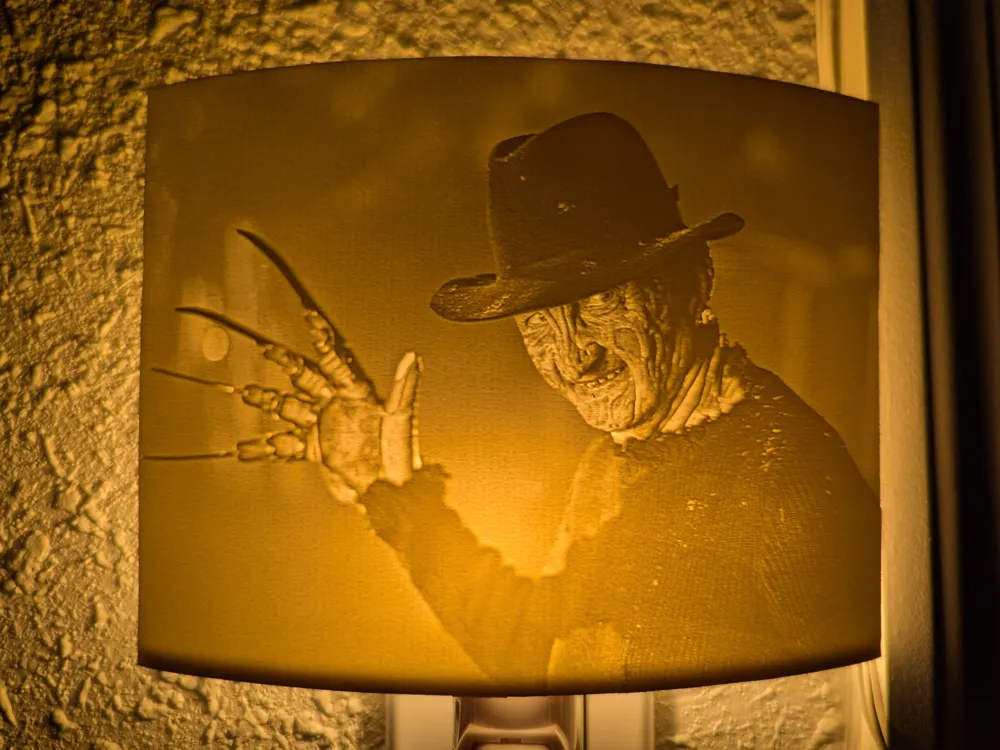 Freddy Krueger Litho Night Light by Chuck Fink - MakerWorld