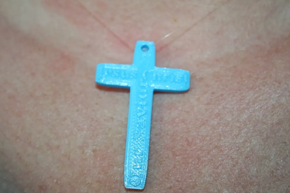 Simple Jesus Christ Is Our Savior Cross W/ wording by Catholic Object ...