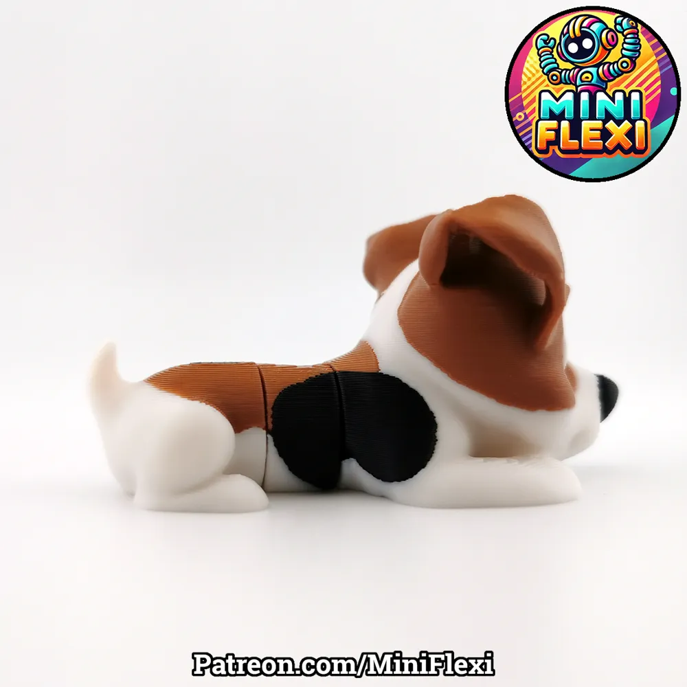 迷你可活动杰克罗素梗犬 - 无需支撑 来自 Mini Flexi MakerWorld：免费下载 3D 模型