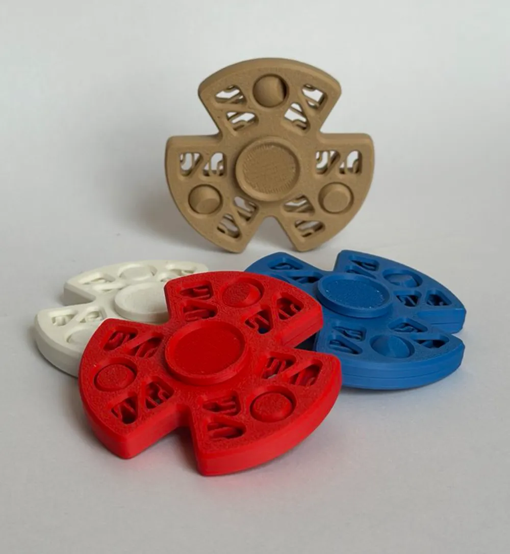 NUCLEAR Fidget spinner - radioactive by matte_roba MakerWorld: Download ...