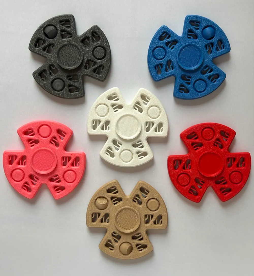 NUCLEAR Fidget spinner - radioactive by matte_roba MakerWorld: Download ...