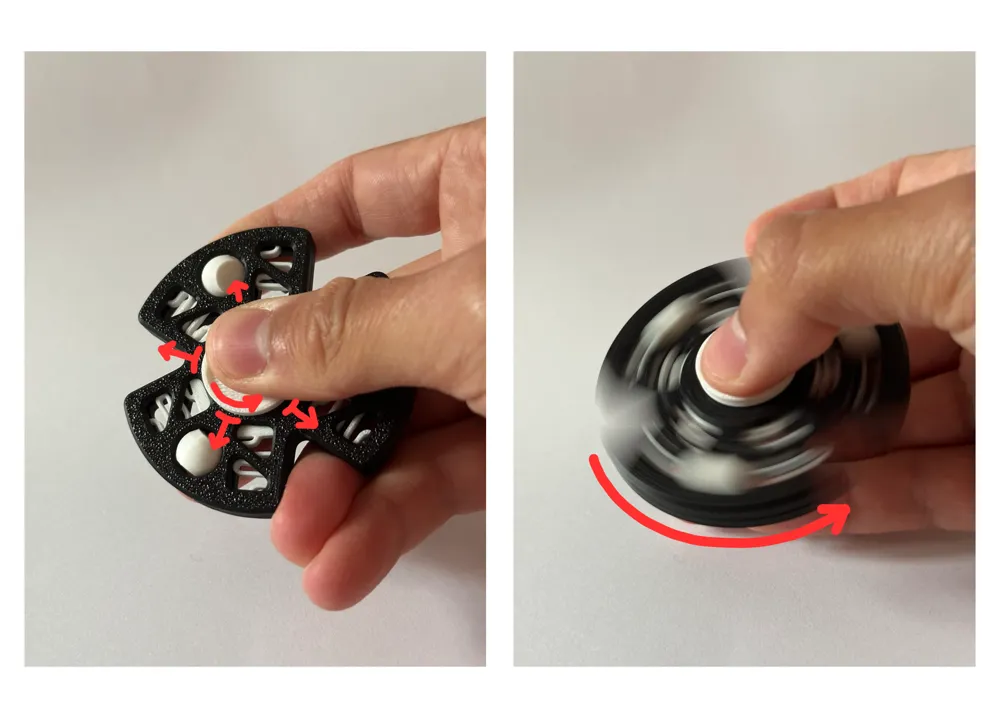 NUCLEAR Fidget spinner - radioactive by matte_roba MakerWorld: Download ...