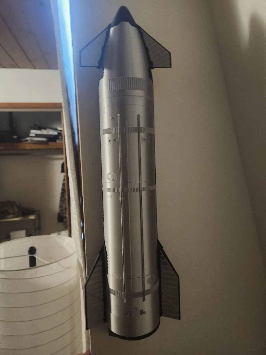 Scalable Starship Display (Base scale 1:100) - Free 3D Print Model ...