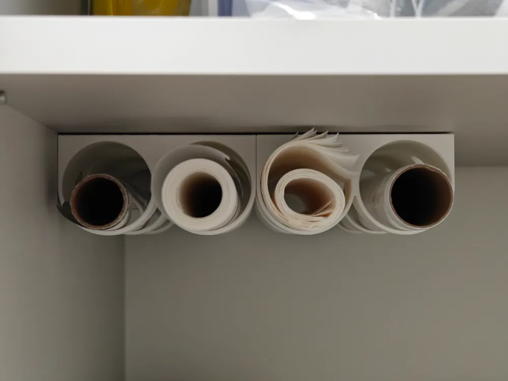Kitchen Roll Holder - baking paper, cling film etc - Free 3D Print ...