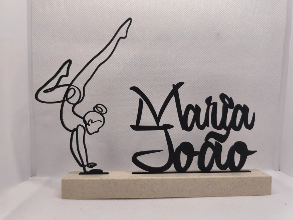 Maria Joao acrobatic gymnastics - Free 3D Print Model - MakerWorld