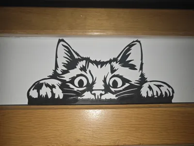 Peeking Cat Wall Decoration by Ocular Dynamic - MakerWorld