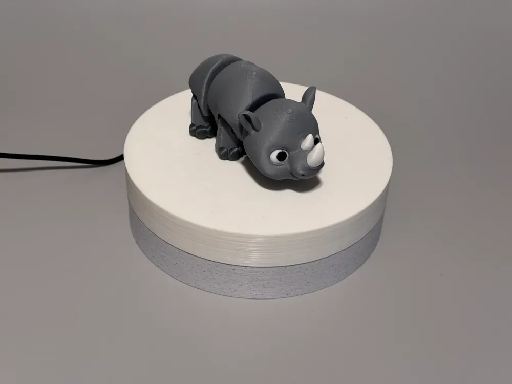 Fully Printable Motorized Rotating Display Stand - Free 3D Print Model ...