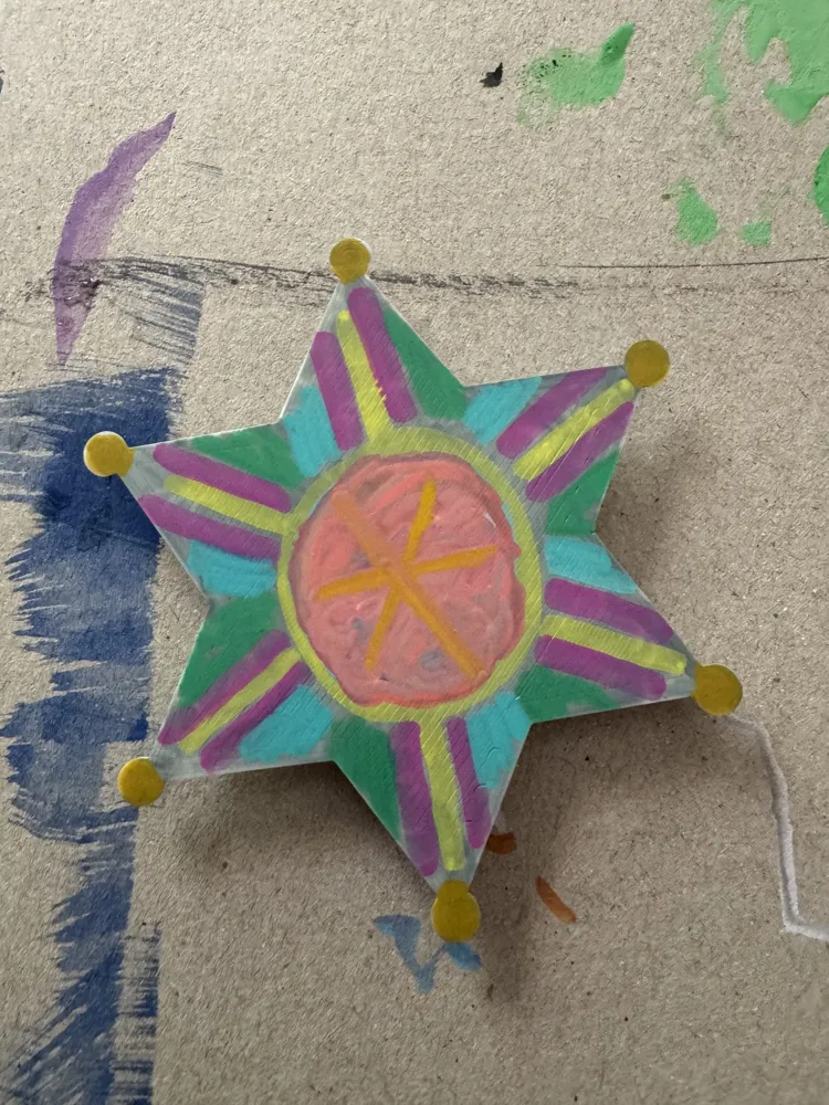 Sheriff's star for painting by Schichtstrom MakerWorld: Download Free ...