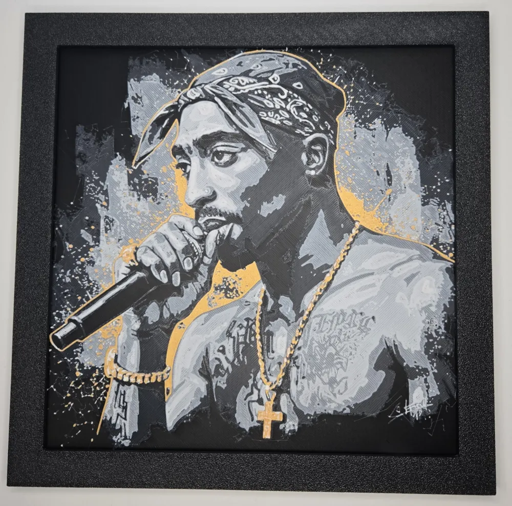 2Pac Hueforge by LoFi Layers MakerWorld: Download Free 3D Models