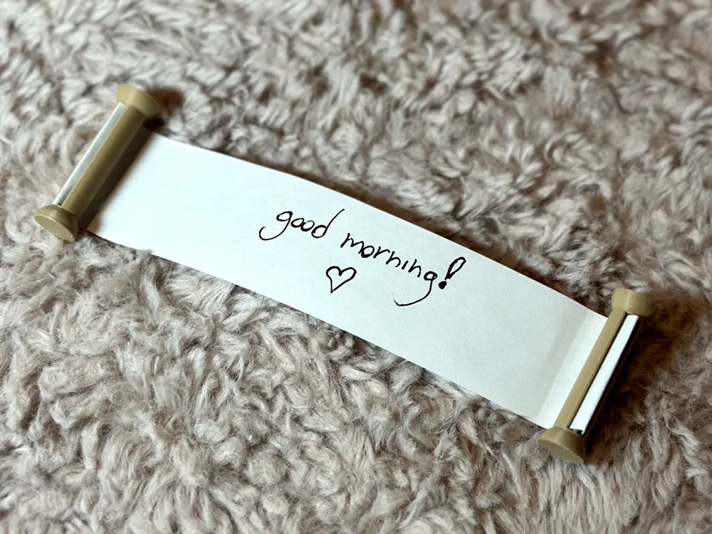 Mini Scroll Spindle | Custom Message Holder by Printelangelo - MakerWorld