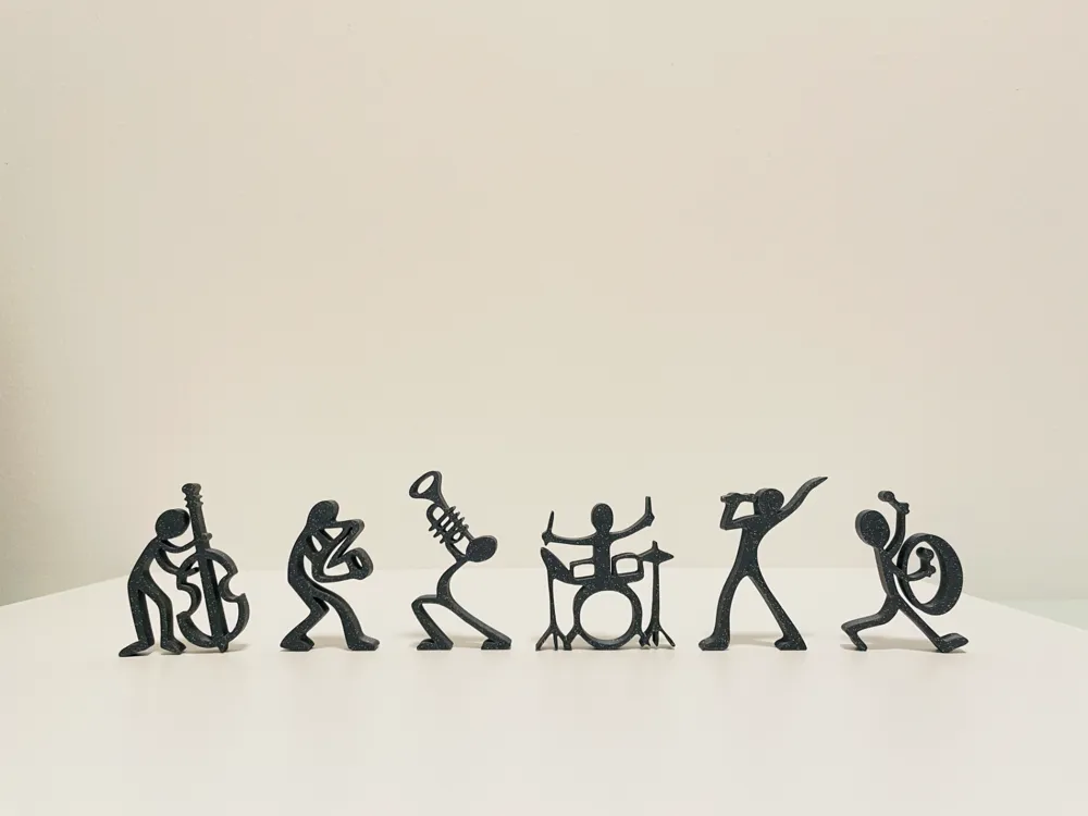 Musicians line art by mbaggerc - MakerWorld