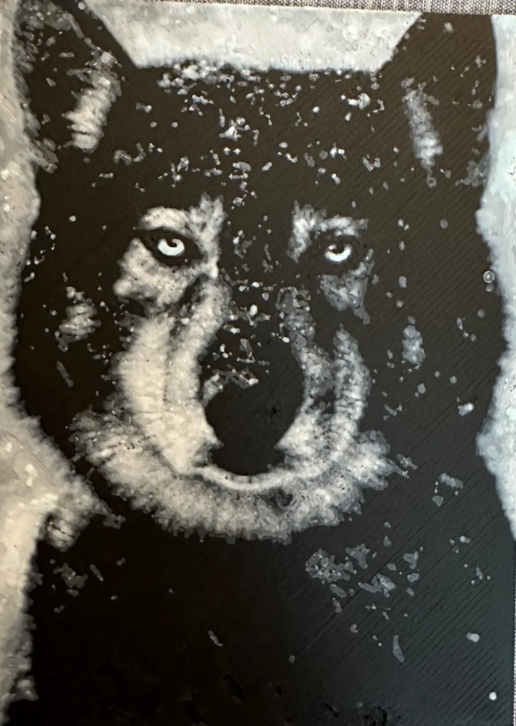 Hueforge of Togo Agouti Siberian Husky - Free 3D Print Model - MakerWorld