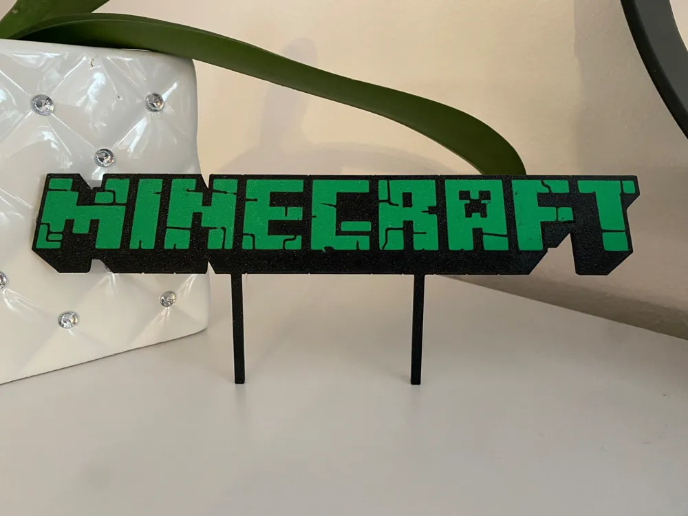 Adorno para pastel de Minecraft por HOUBARY Production - MakerWorld