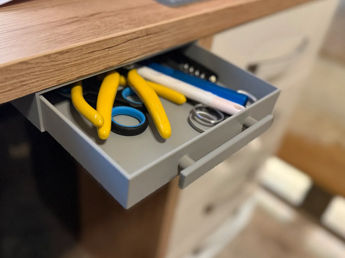 Under-table drawer 18x18 cm - Free 3D Print Model - MakerWorld