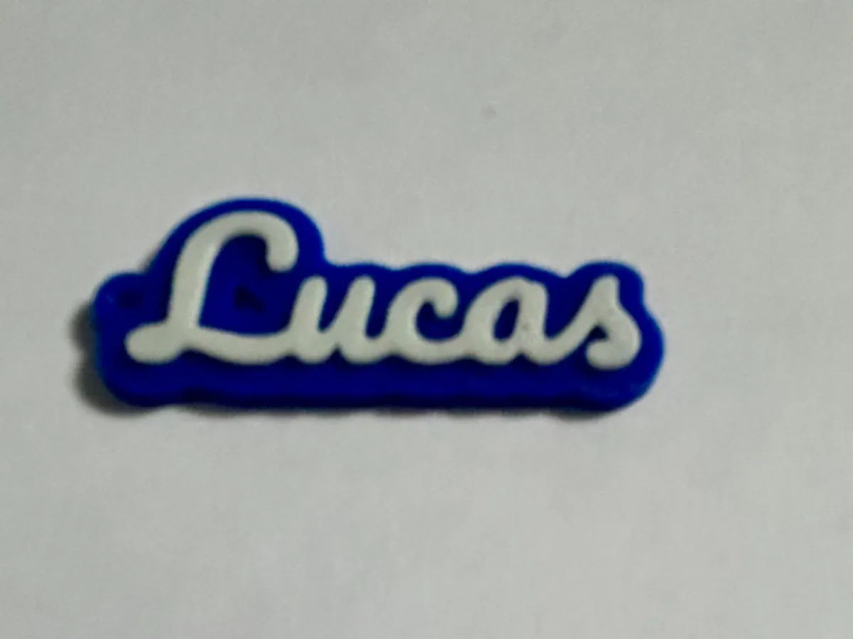 Lucas - 3d printed name keychain personalized - Free 3D Print Model ...