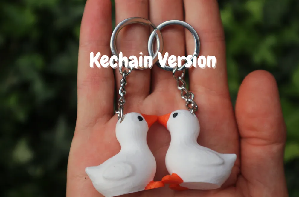 Cute Tiny Duck (goose) & Keychain Version by RubberDuckArmy MakerWorld ...